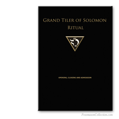 Grand Tiler of Solomon Ritual. AMD, Allied Masonic Degrees. Rituel ...